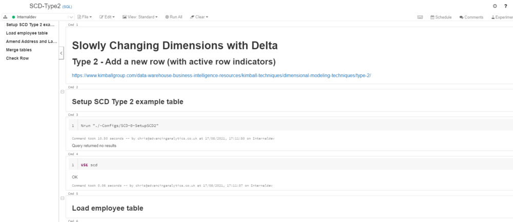 Slowly Changing Dimensions (SCD Type 2) with Delta and Databricks ...