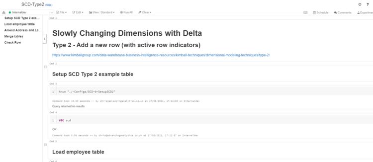 Slowly Changing Dimensions (SCD Type 2) with Delta and Databricks ...